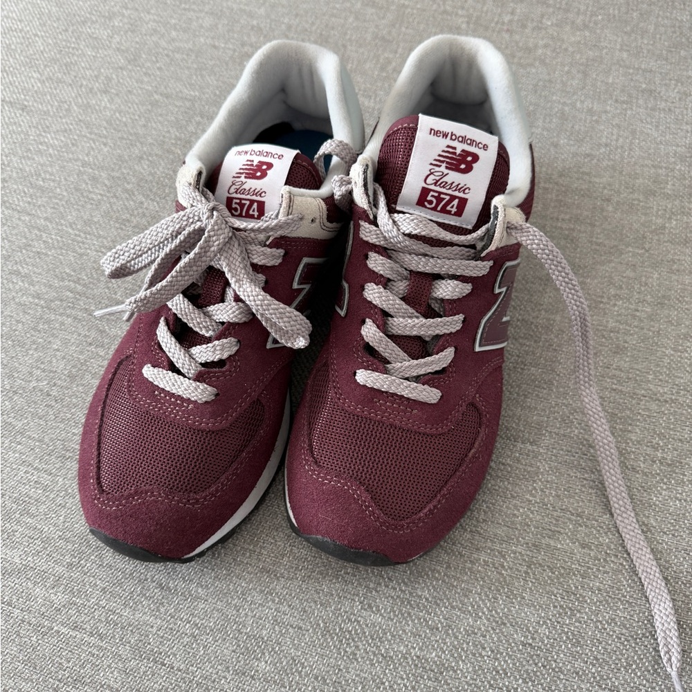 New Balance 574 Burgundy Sneakers - Gem